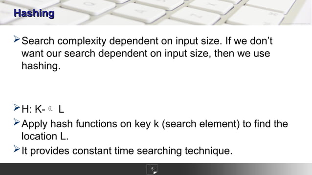 hashing explained in detail with hash functions | PPTX