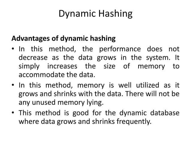 Hashing_UNIT2.pptx | Databases | Computer Software and Applications