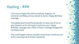 Hashing vs Encryption vs Encoding | PPTX