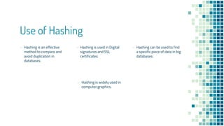 Hashing vs Encryption vs Encoding | PPTX