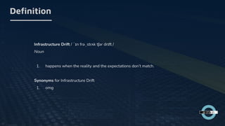 Hashitalks 2021 Infrastructure Drift & Driftctl | PPT