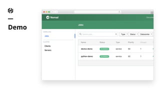 Extending HashiCorp Nomad with Plugins | PPT