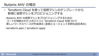 見終わったらすぐできる！ VMware & Nutanix ユーザーのためのTerraform Cloud | PPT