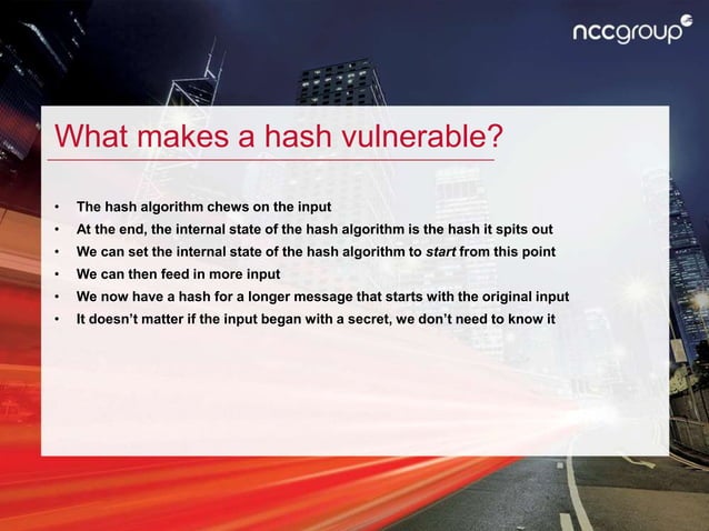 Hash length extension attacks | PPT