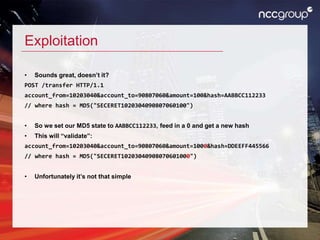 Hash length extension attacks | PPT