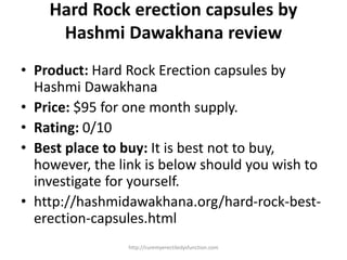 Hashmi dawakhana hard rock review | PPTX