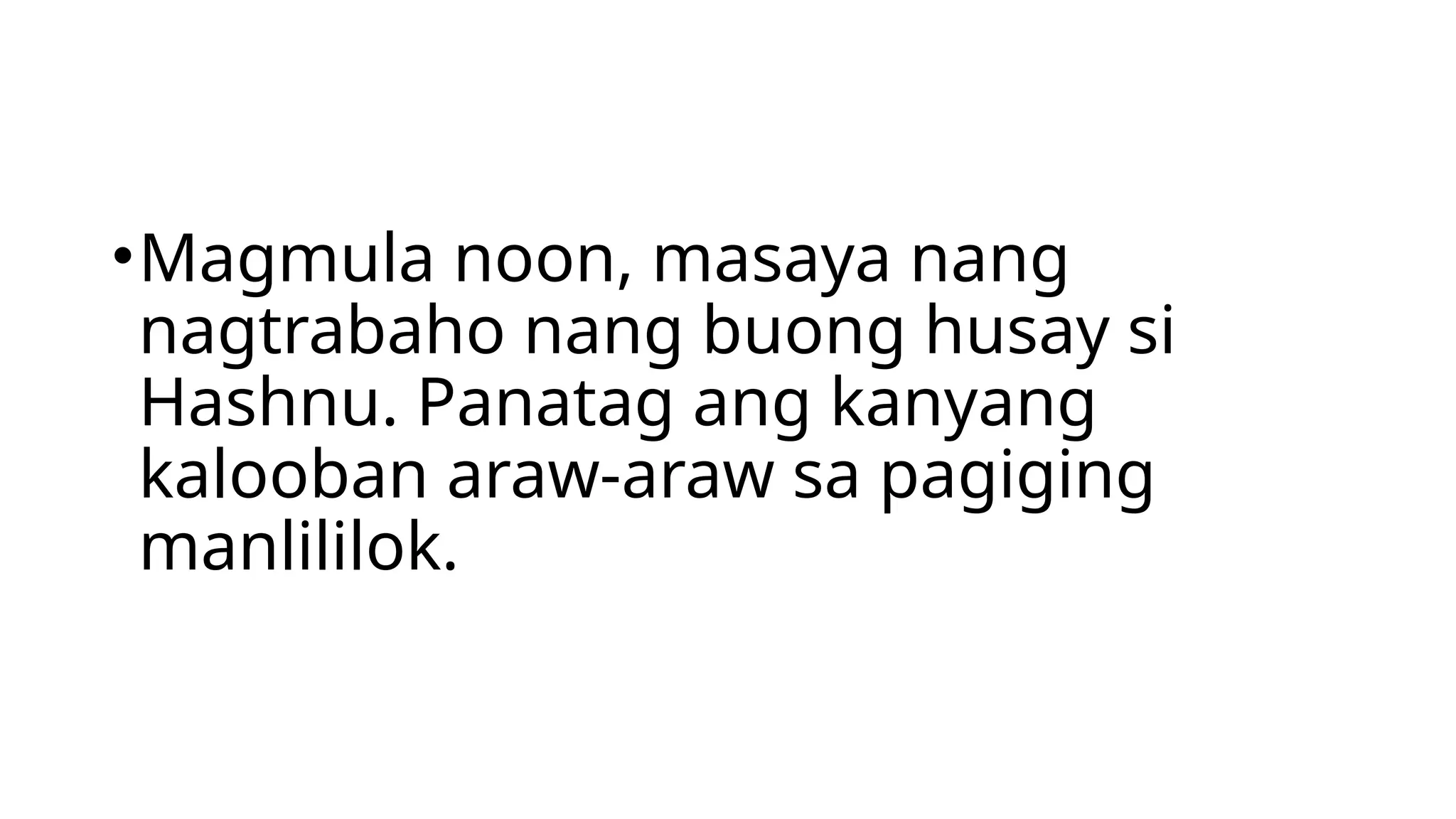 Kuwento- hashnu ang manlililok ng bato.pptx