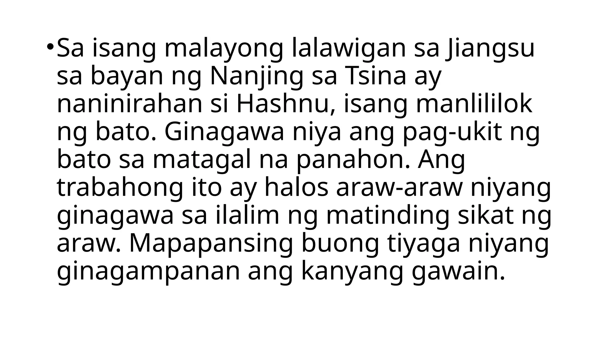 Kuwento- hashnu ang manlililok ng bato.pptx