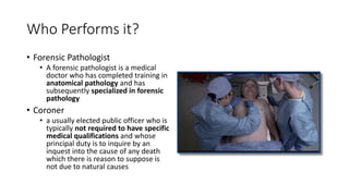 Death autopsy medico legal presentation | PPTX