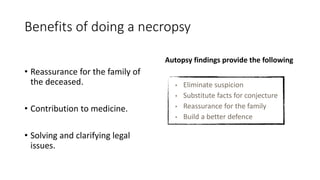 Death autopsy medico legal presentation | PPTX