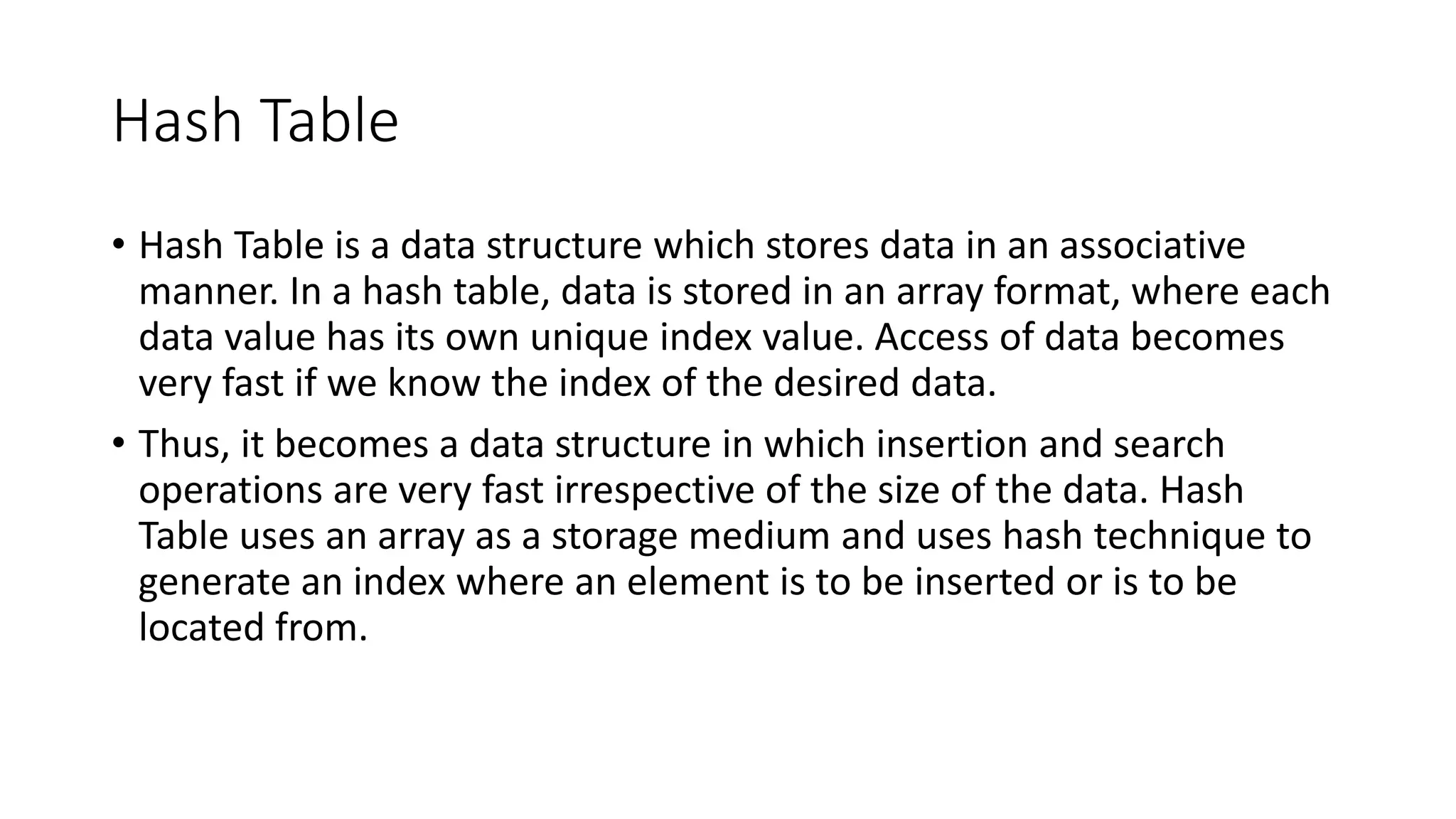 Introduction To Hash Tables What Is A Hashtable In Algorithm Ppt