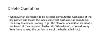 An Introduction to hashing table algorithm | PPT