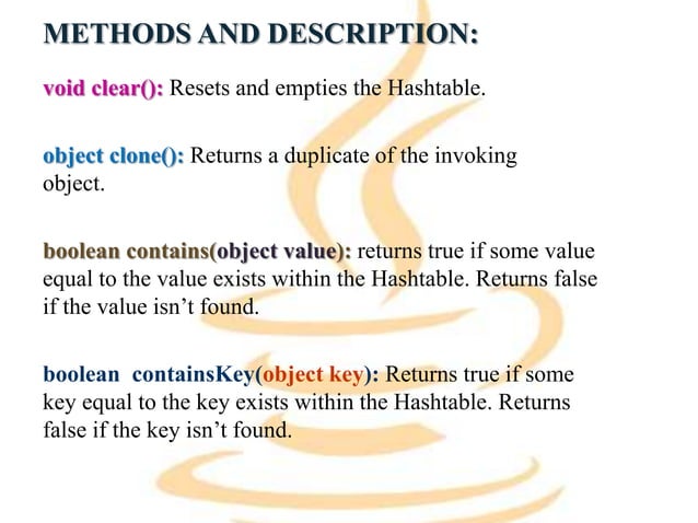 Hash table in java | PPTX