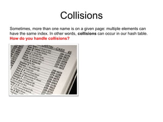 Intro to Hash tables | PPT