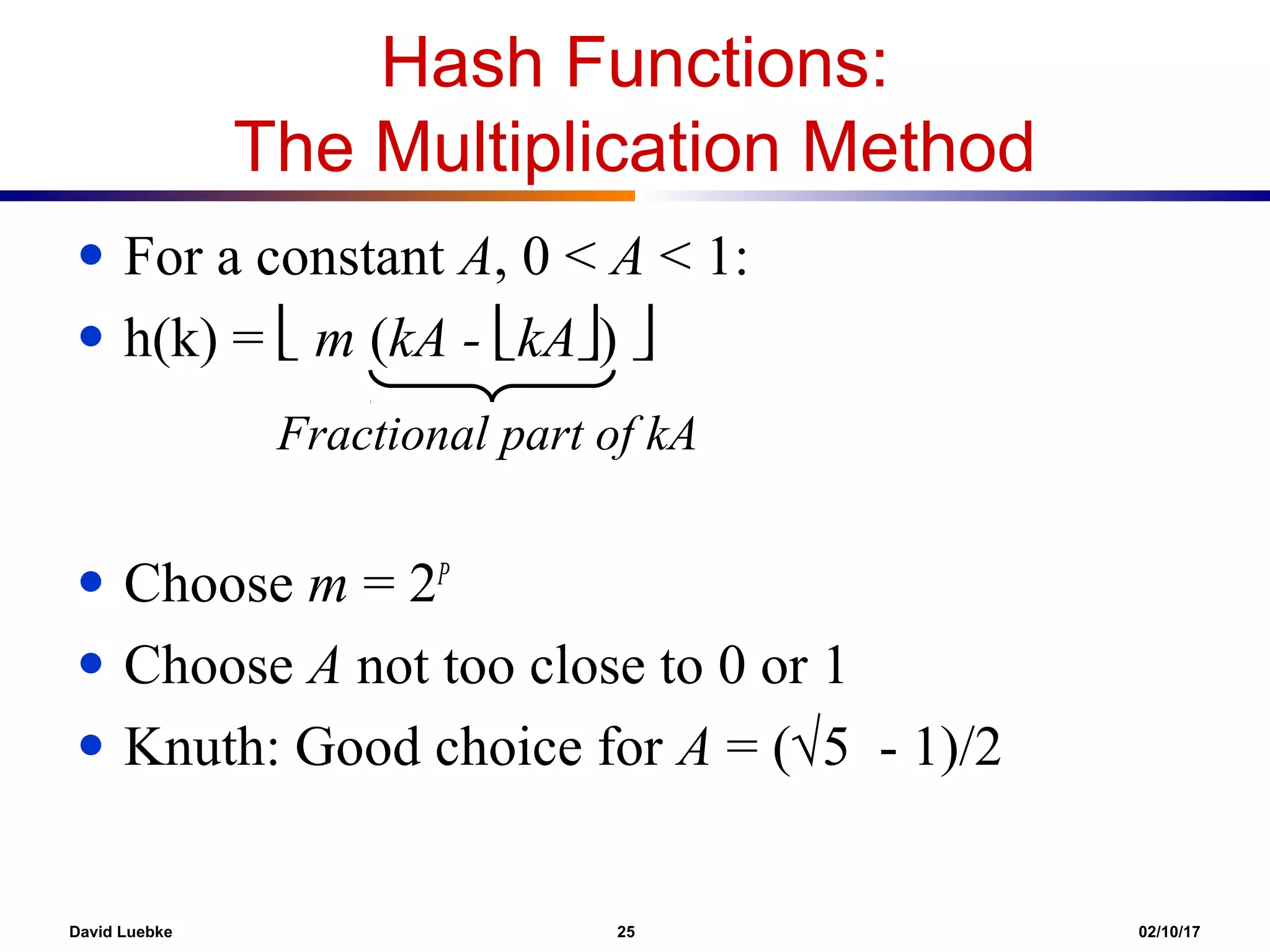 Hash table | PPT