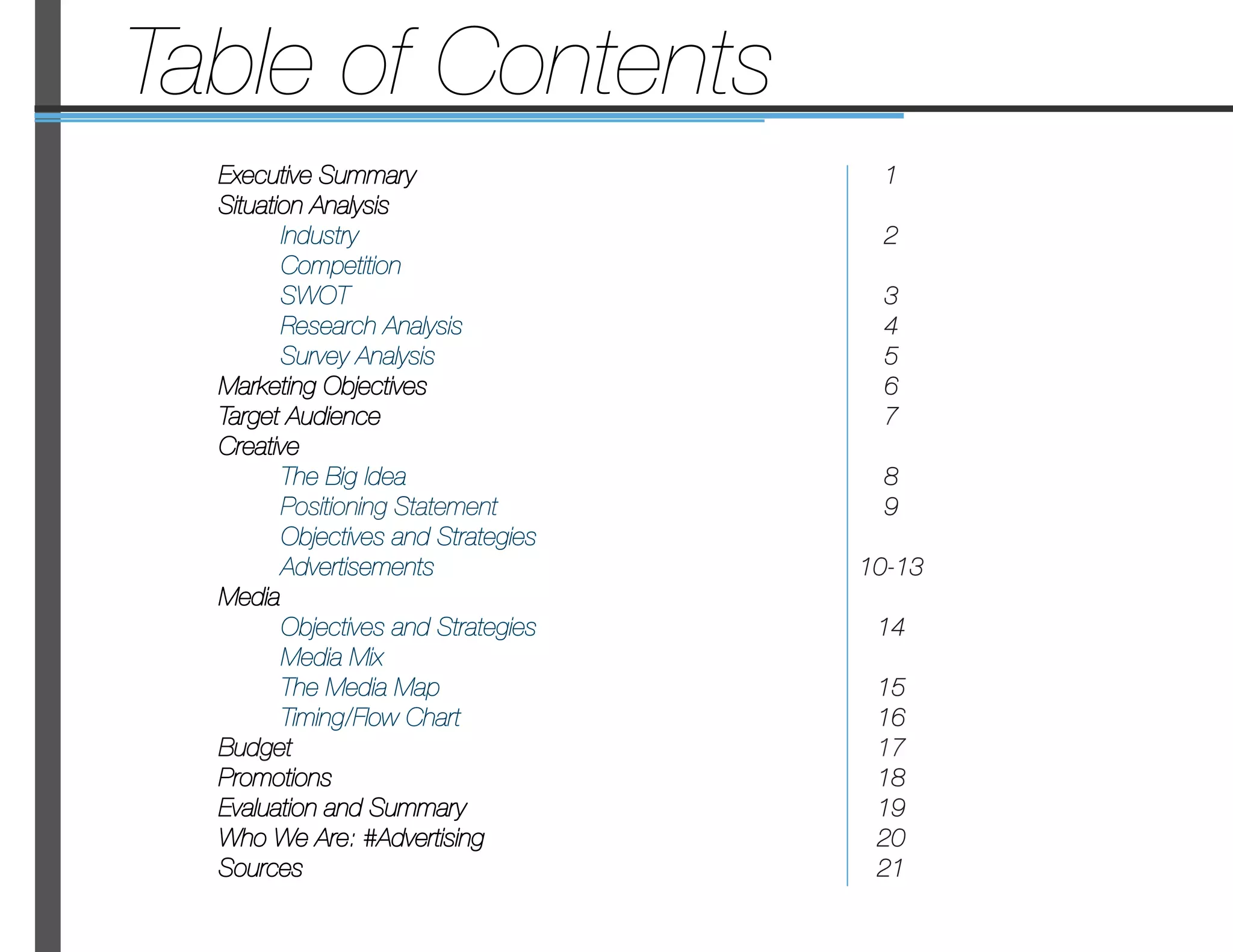 (Hashtag) Advertising Plans Book | PPT