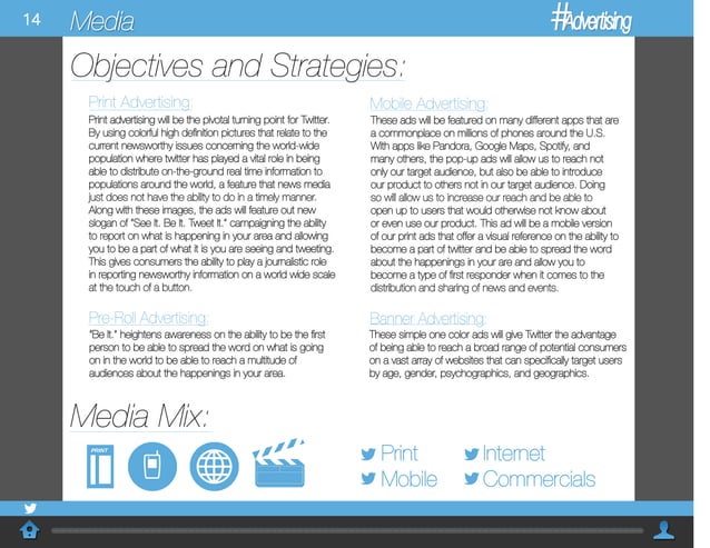 (Hashtag) Advertising Plans Book | PPT