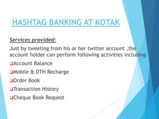 Hashtag banking | PPTX