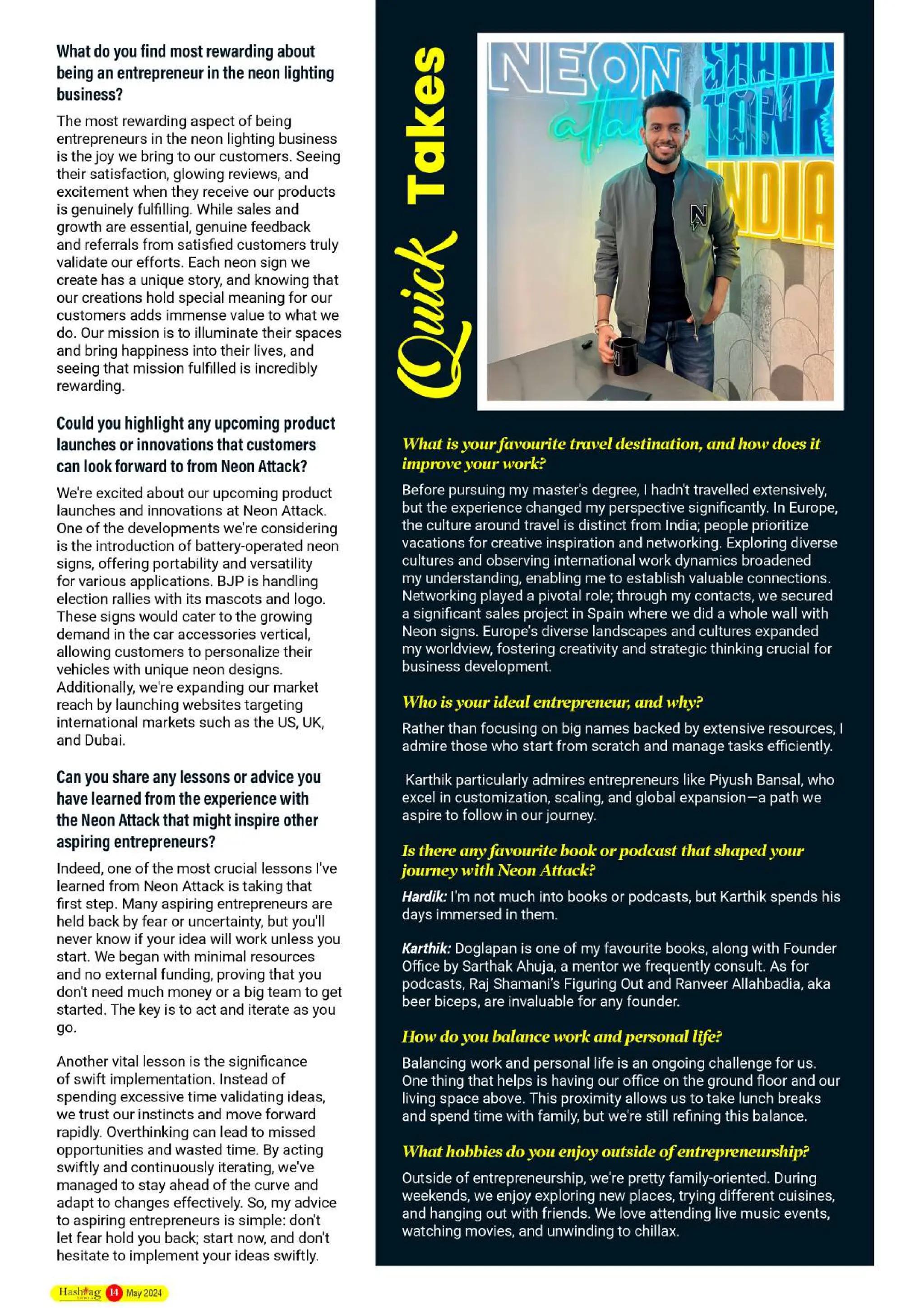 Hashtag Magazine May Cover - startup Story | PDF | Business | Business ...