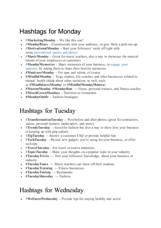 Hashtags | PDF