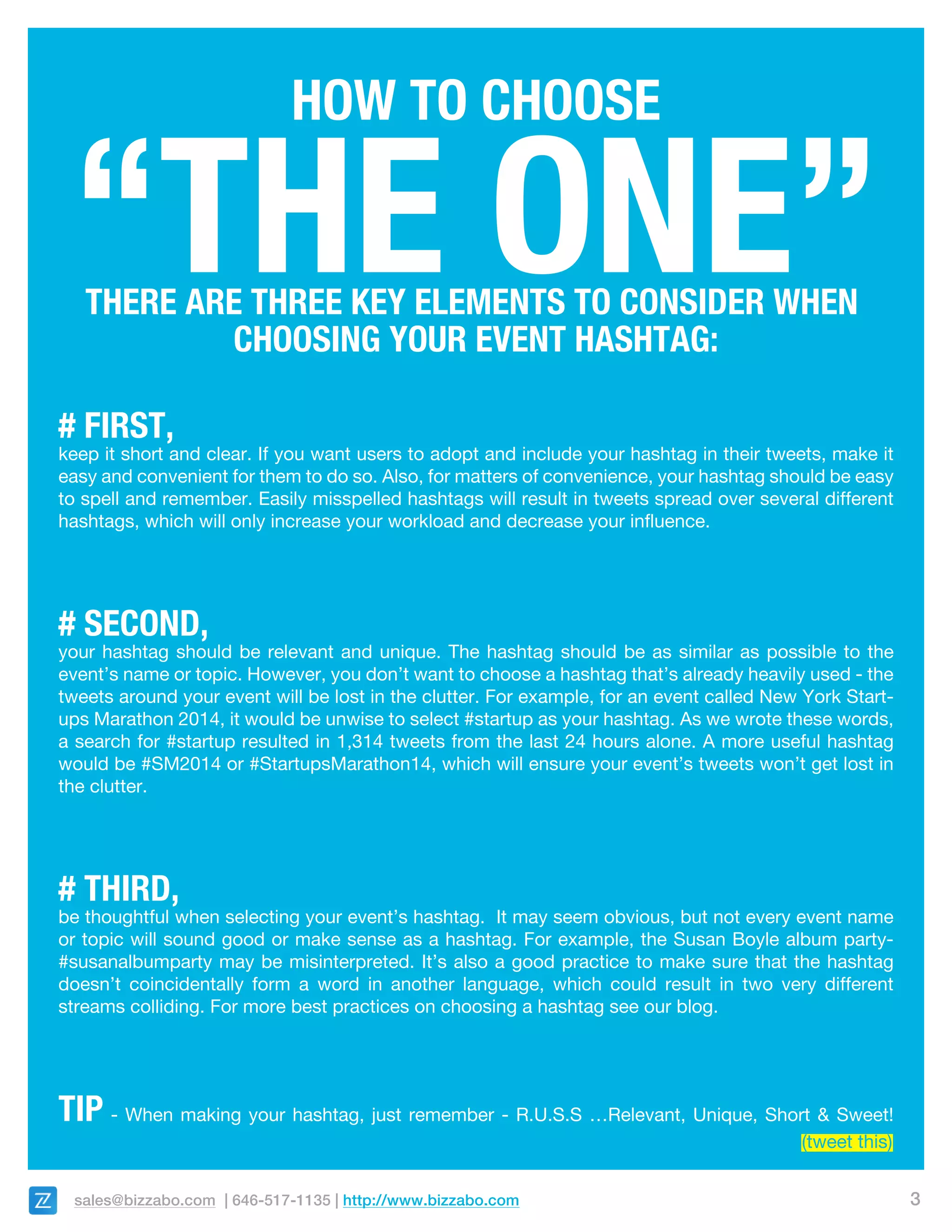 The Complete Guide To Event Hashtags | PDF