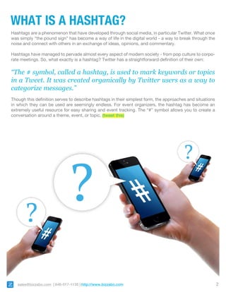 The Complete Guide To Event Hashtags | PDF