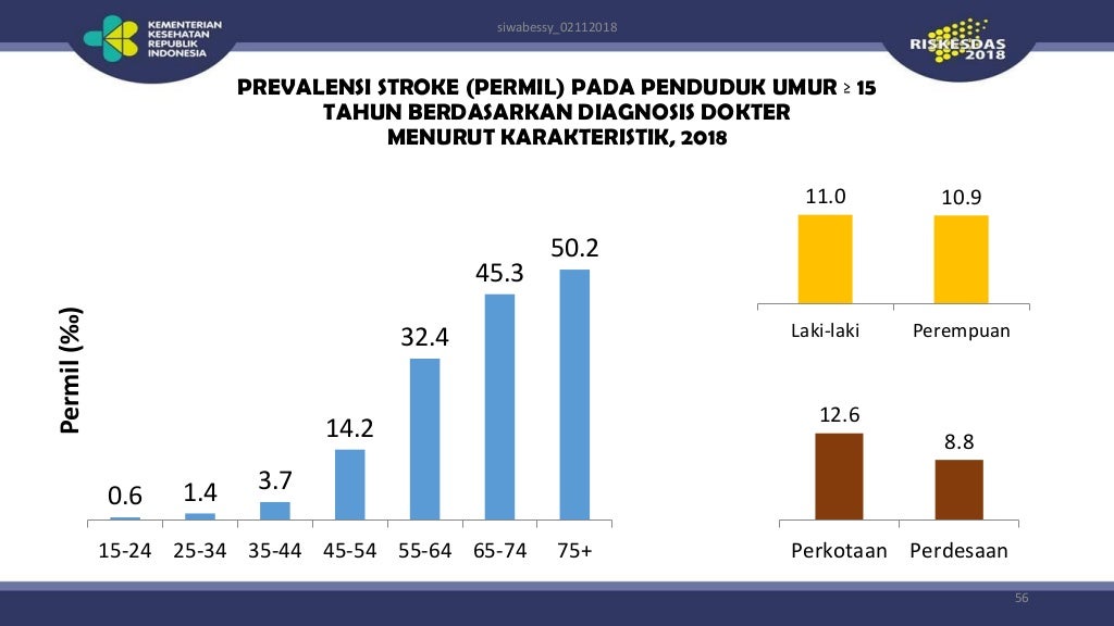 Hasil Riskesdas (Riset Kesehatan Dasar) Tahun 2018