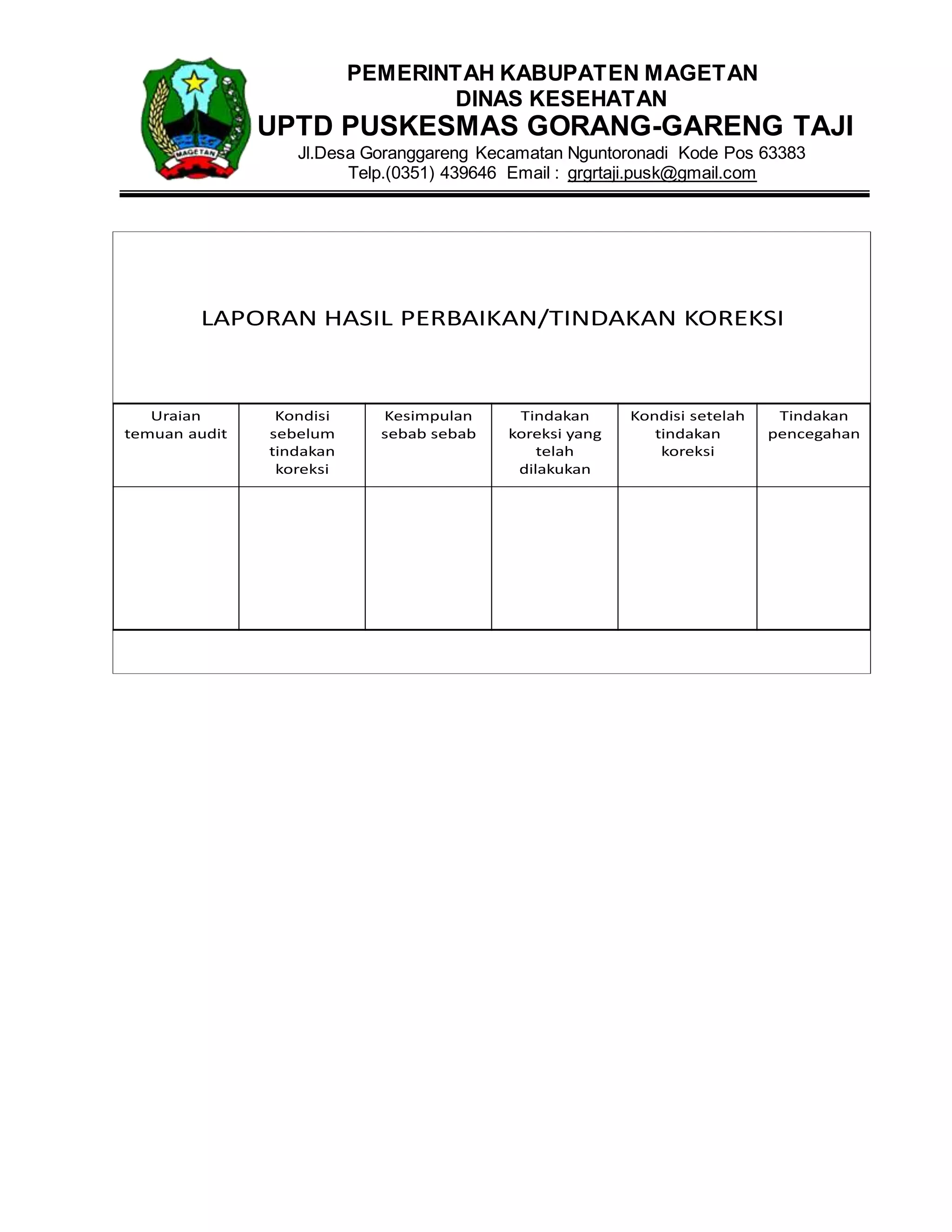 Hasil audit internal | PDF