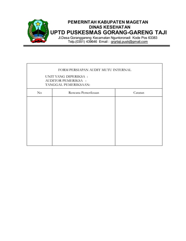 Hasil audit internal | DOCX