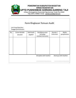 Hasil audit internal | DOCX