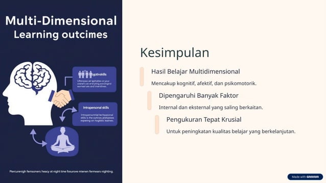 pengertian hassil belajar menurut para ahli | PPT