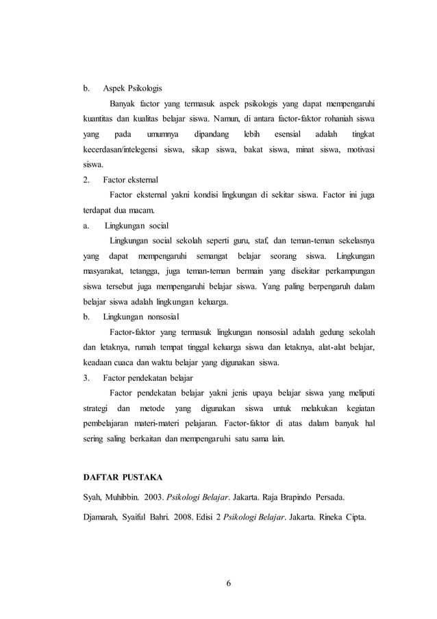 Hasil belajar sebagai perubahan tingkah laku | DOCX