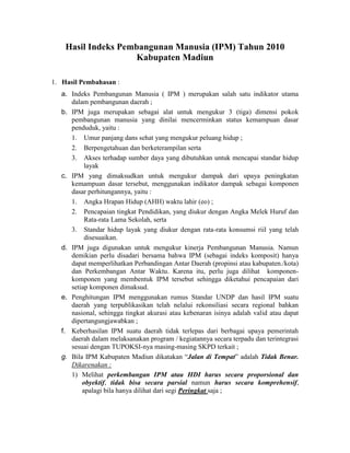 Hasil ipm 2010 | PDF