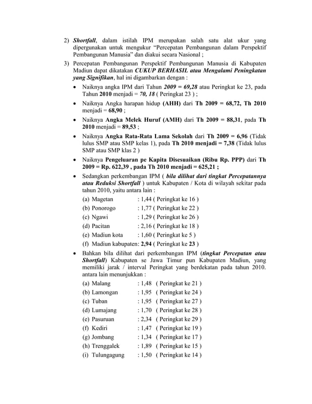 Hasil ipm 2010 | PDF