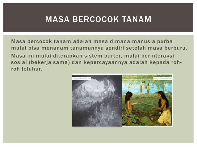 Hasil Kebudayaan Masa Bercocok Tanam | PPT
