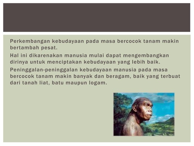 Hasil Kebudayaan Masa Bercocok Tanam | PPTX