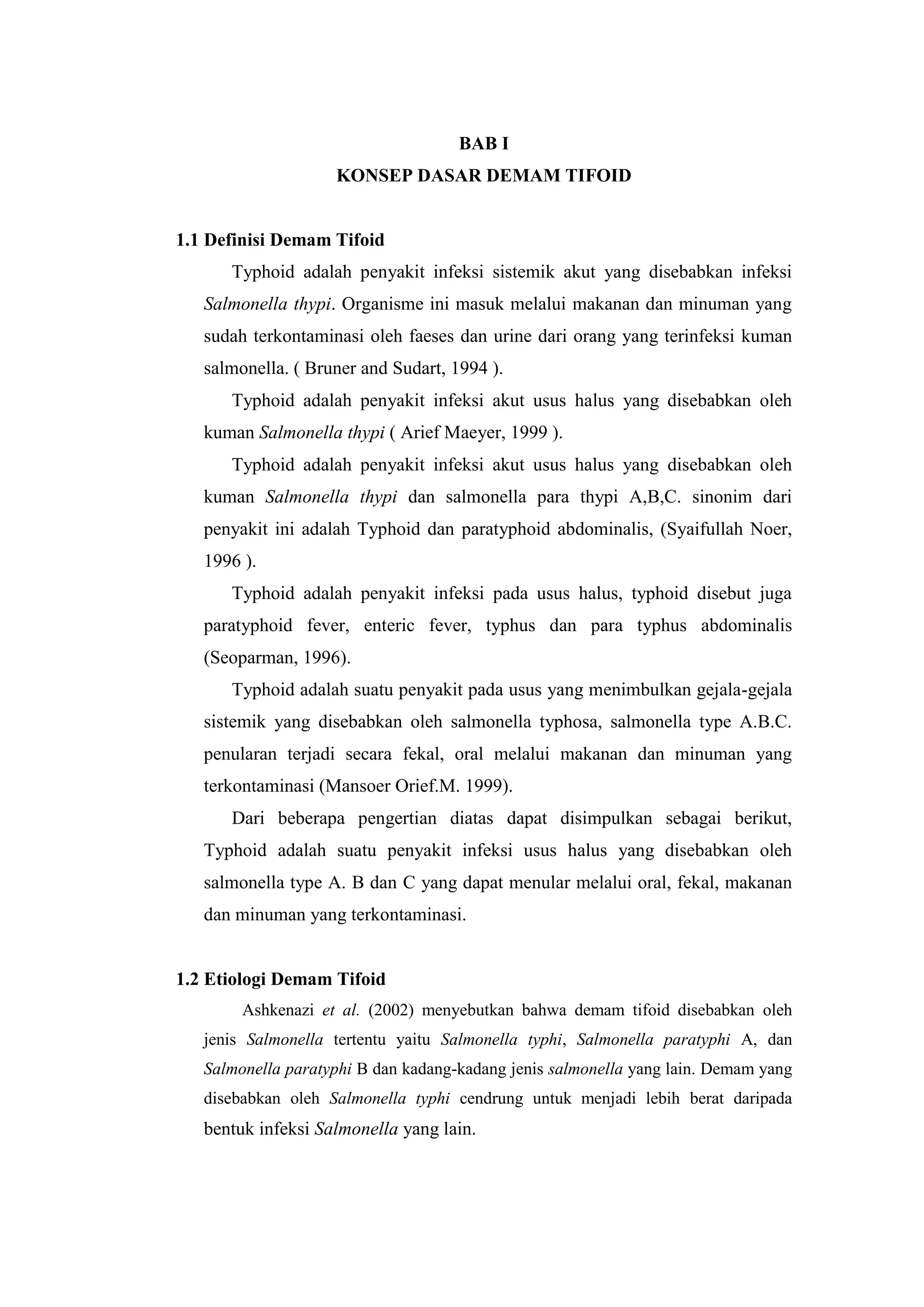 demam tifoid amee | DOCX