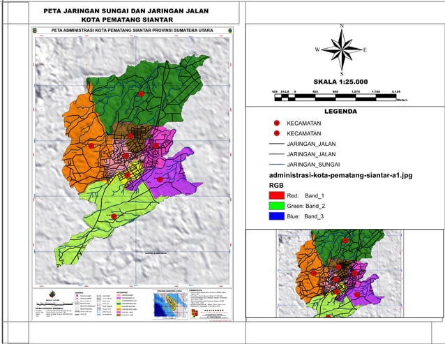 Hasil Layout pemetaan kota pematang siantar | PDF