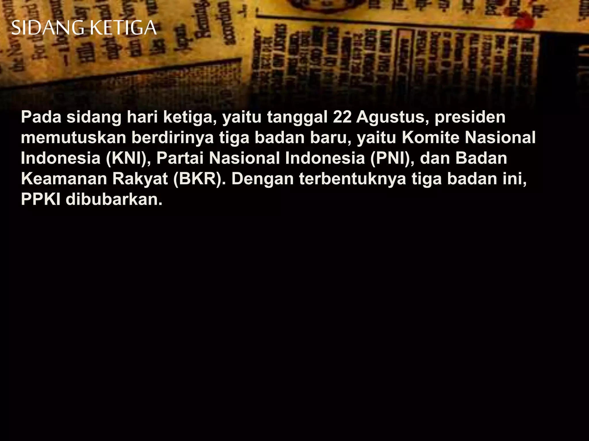 Hasil Putusan Sidang PPKI | PPTX