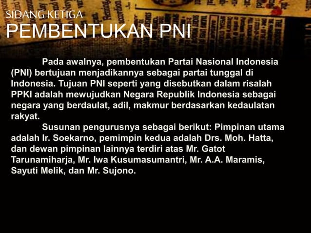 Hasil Putusan Sidang PPKI | PPTX