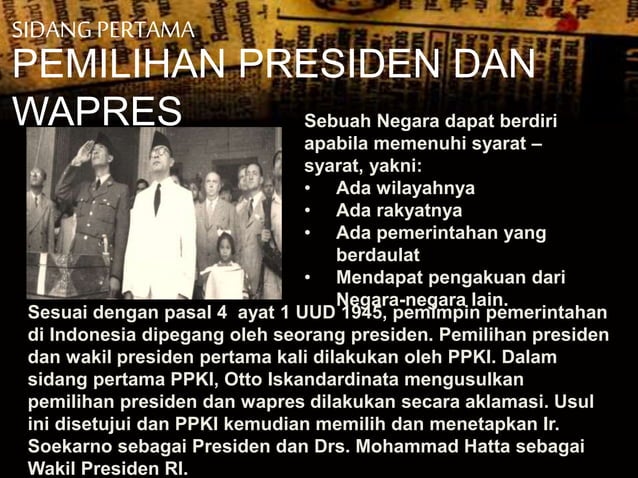 Hasil Putusan Sidang PPKI | PPTX