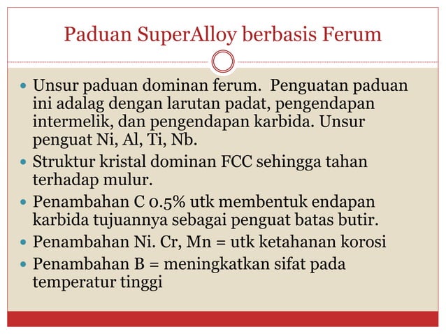 Hasil rekayasa paduan logam modern | PPTX