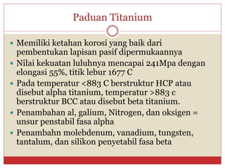Hasil rekayasa paduan logam modern | PPTX