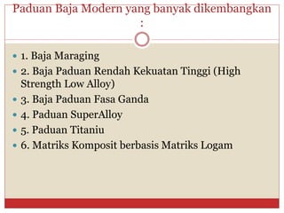 Hasil rekayasa paduan logam modern | PPTX