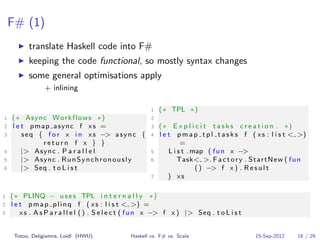 Haskell vs. F# vs. Scala | PDF | Programming Languages | Computing