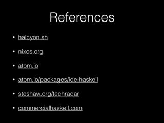 Haskell Tooling Whirlwind | PPT
