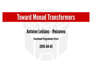 Toward Haskell Transformers | PPT