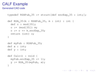Dependent Types for Cryptography Implementations | PPT