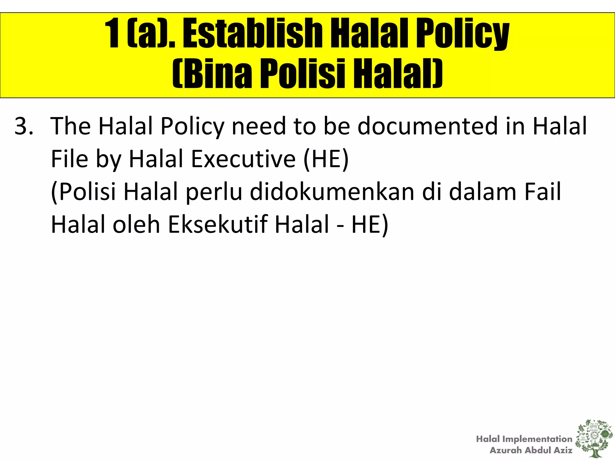 HALAL ASSURANCE MANAGEMENT SYSTEM -HAS | PDF