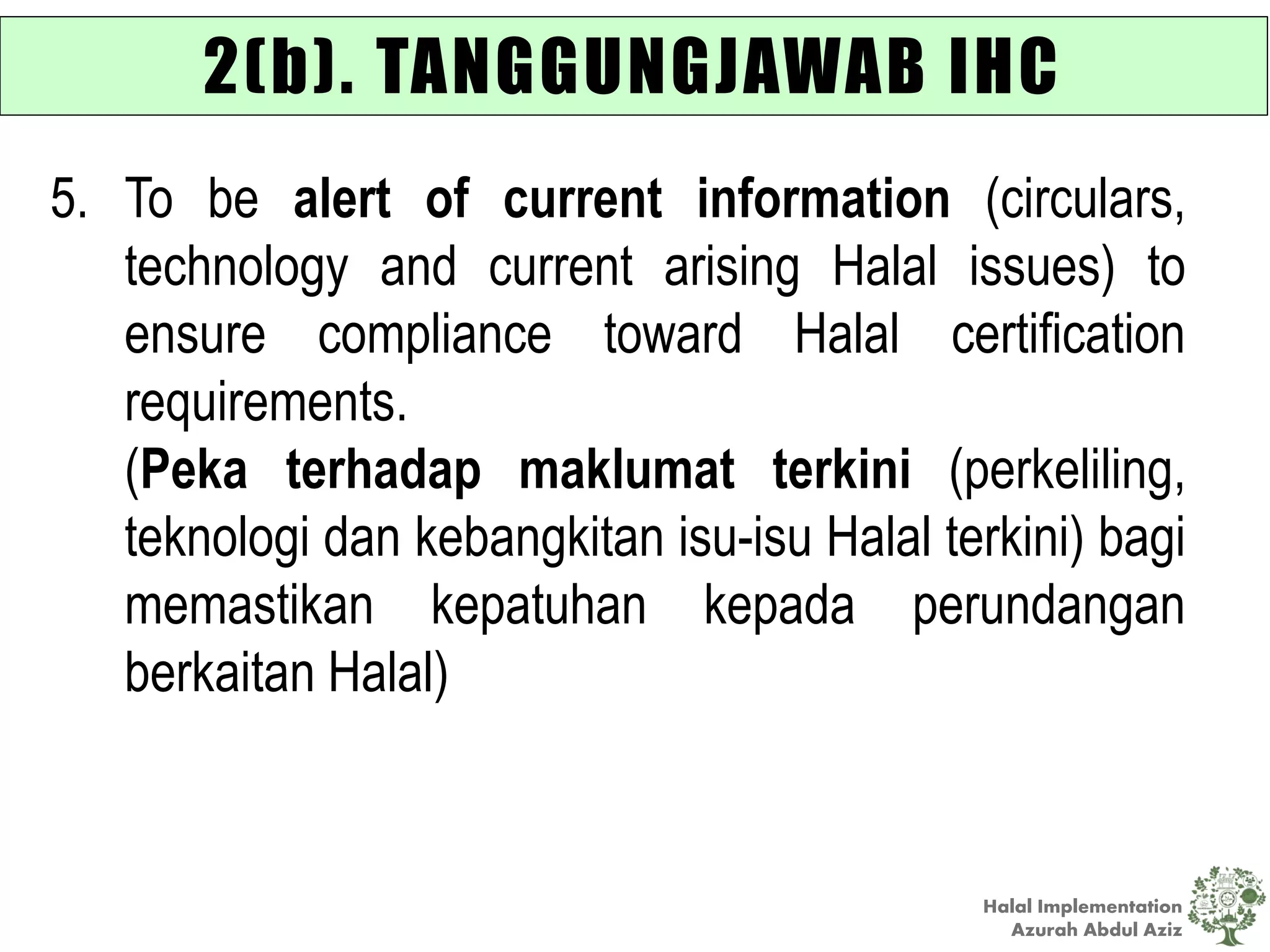 HALAL ASSURANCE MANAGEMENT SYSTEM -HAS | PDF